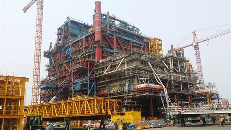 Top deck for Hejre installed in Okpo