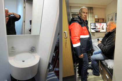 Accommodation units on their way to Hejre