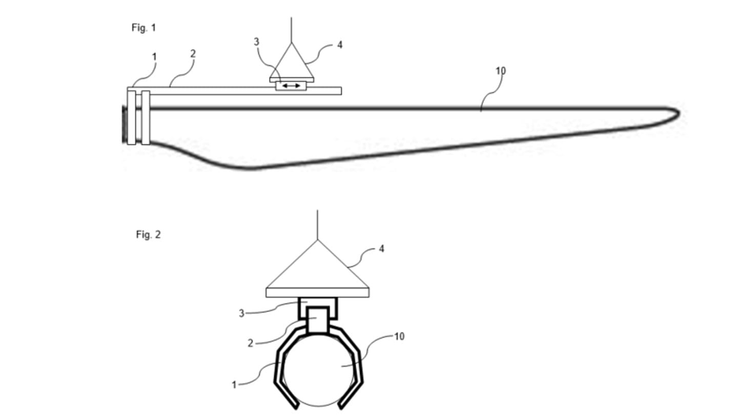 Wind turbine blade lifting device | Ørsted