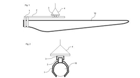 Wind turbine blade lifting device | Ørsted