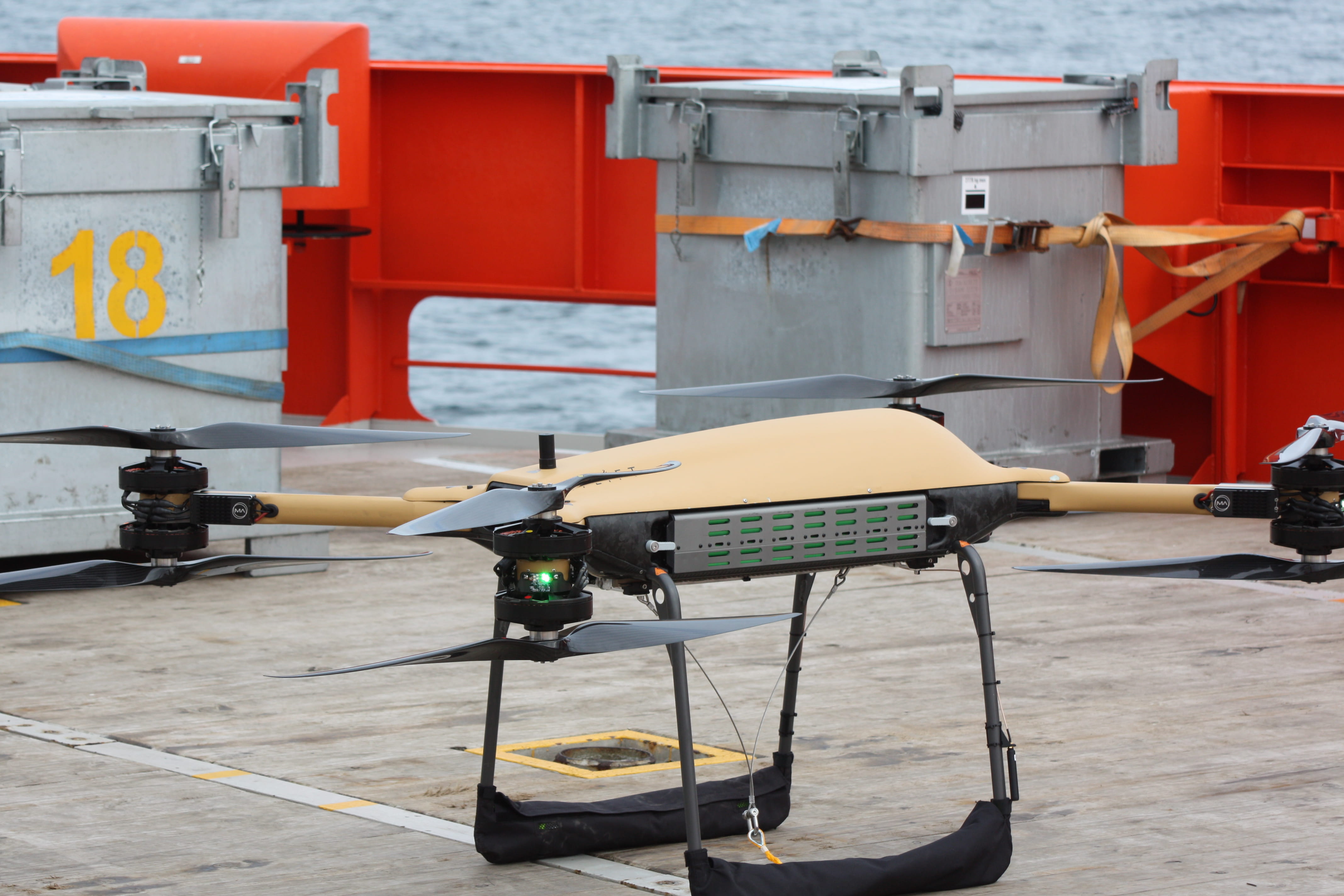 Giant drones deployed at offshore wind farms | Ørsted